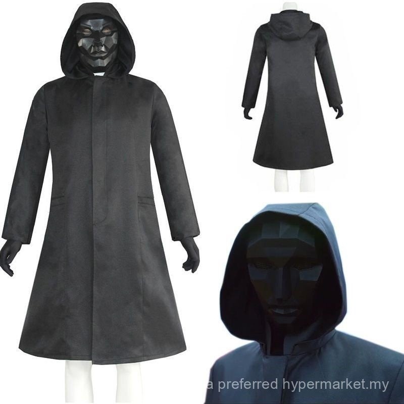 【COD Ready】Squid Game Boss Front Man Costume Suit Black Jacket Coat ...