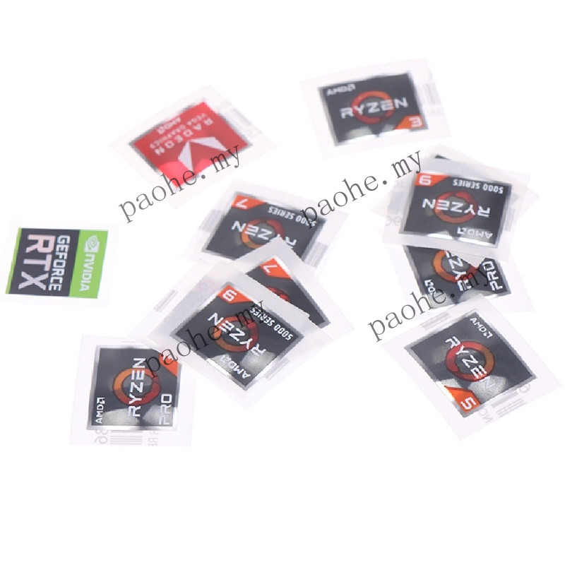 AMD processor series sticker Athlon Ryzen R 3 5 7 logo Pro7 generation ...