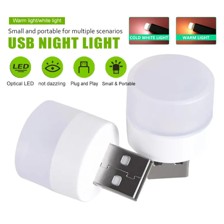 Portable Mini USB LED Bulb Eye Protection Bright/Soft Computer Reading Small Lamp | Shopee Malaysia