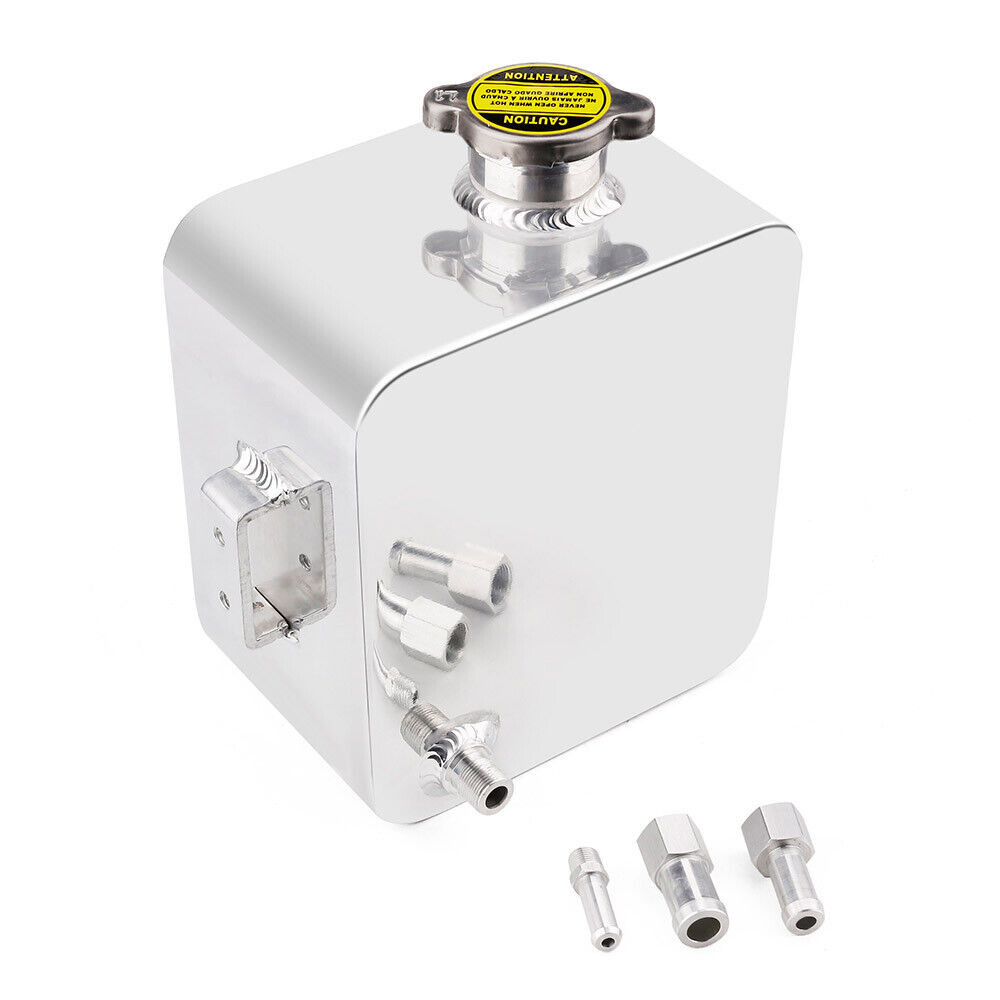 Universal 2L Litre Polished Alloy Header Expansion Water Tank & Cap ...