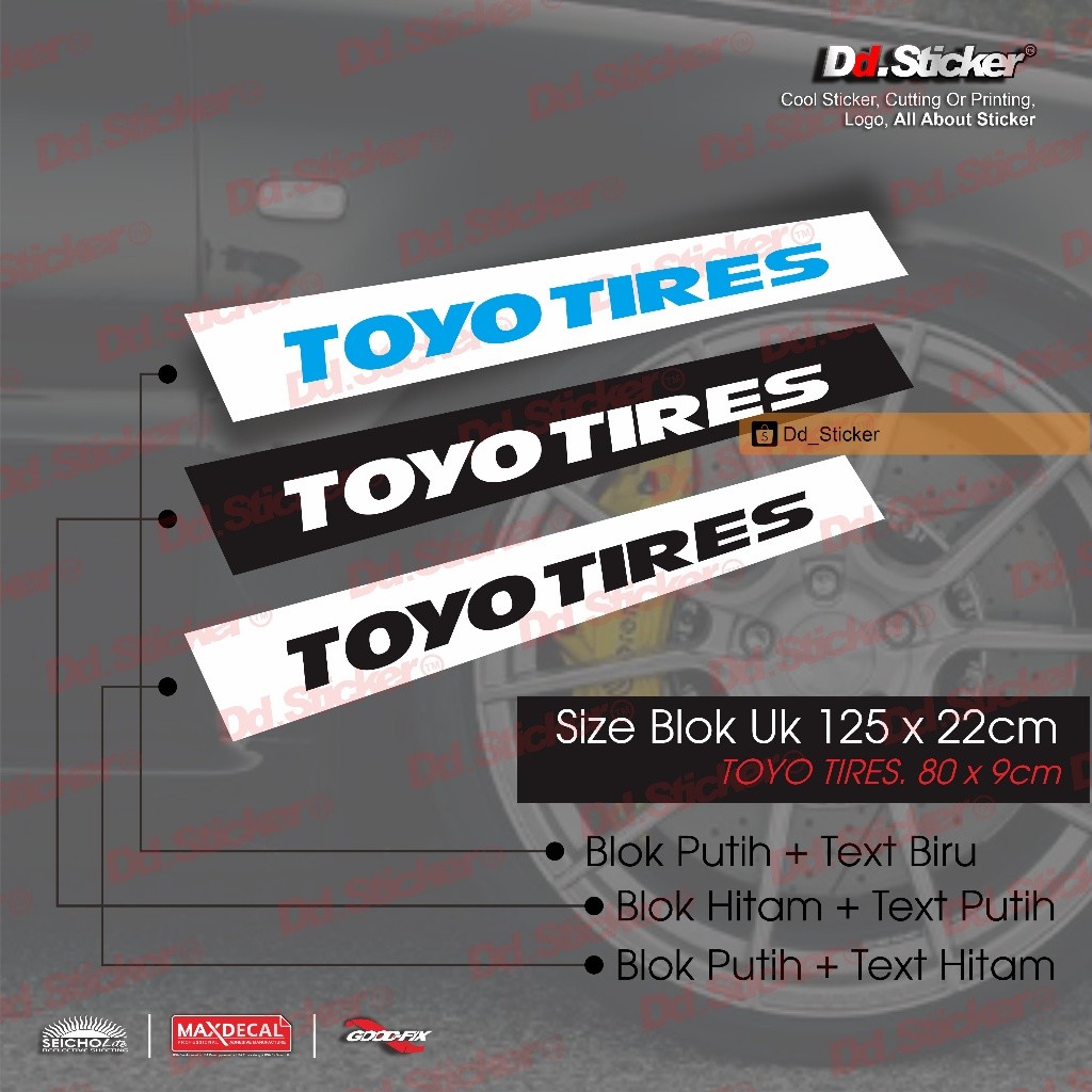 TOYO TIRES Windshield Sticker Windshield Sticker (Cutting Sticker ...