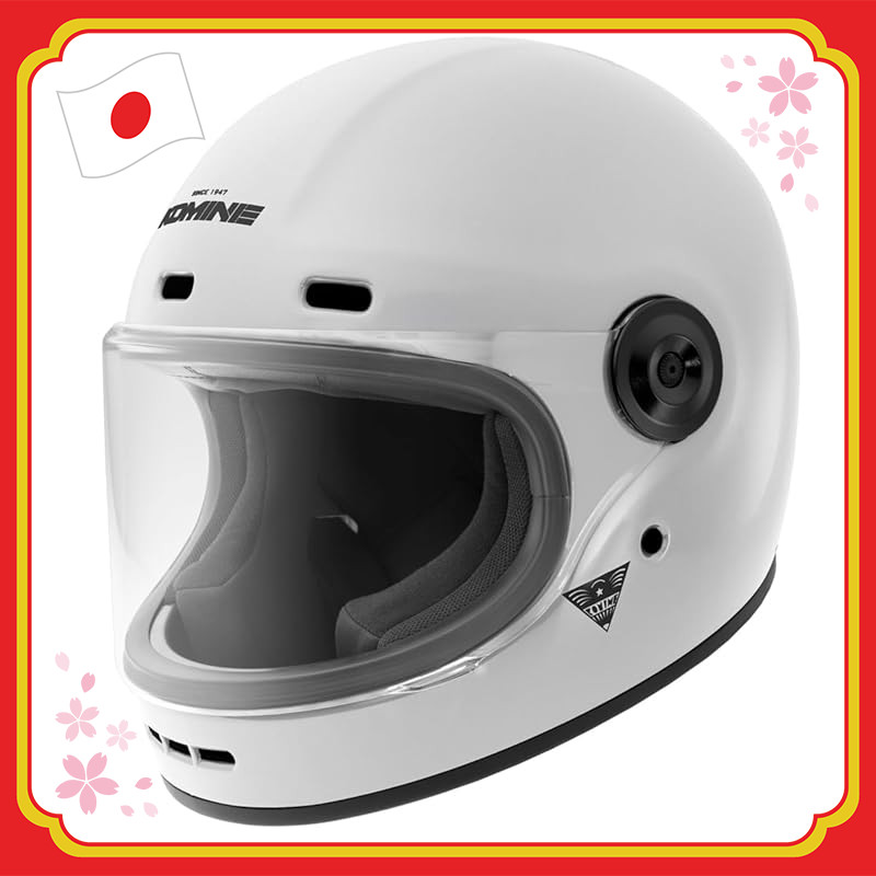 ★From Japan☆ KOMINE Motorcycle HK-190 Neo Retro Full Face Helmet Pearl White M | Shopee Malaysia