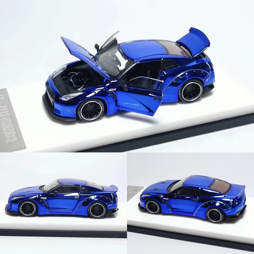 Old Time 1: 64 Nissan GT-R Nissan GTR R35 Plating Duck Tail Alloy Car ...