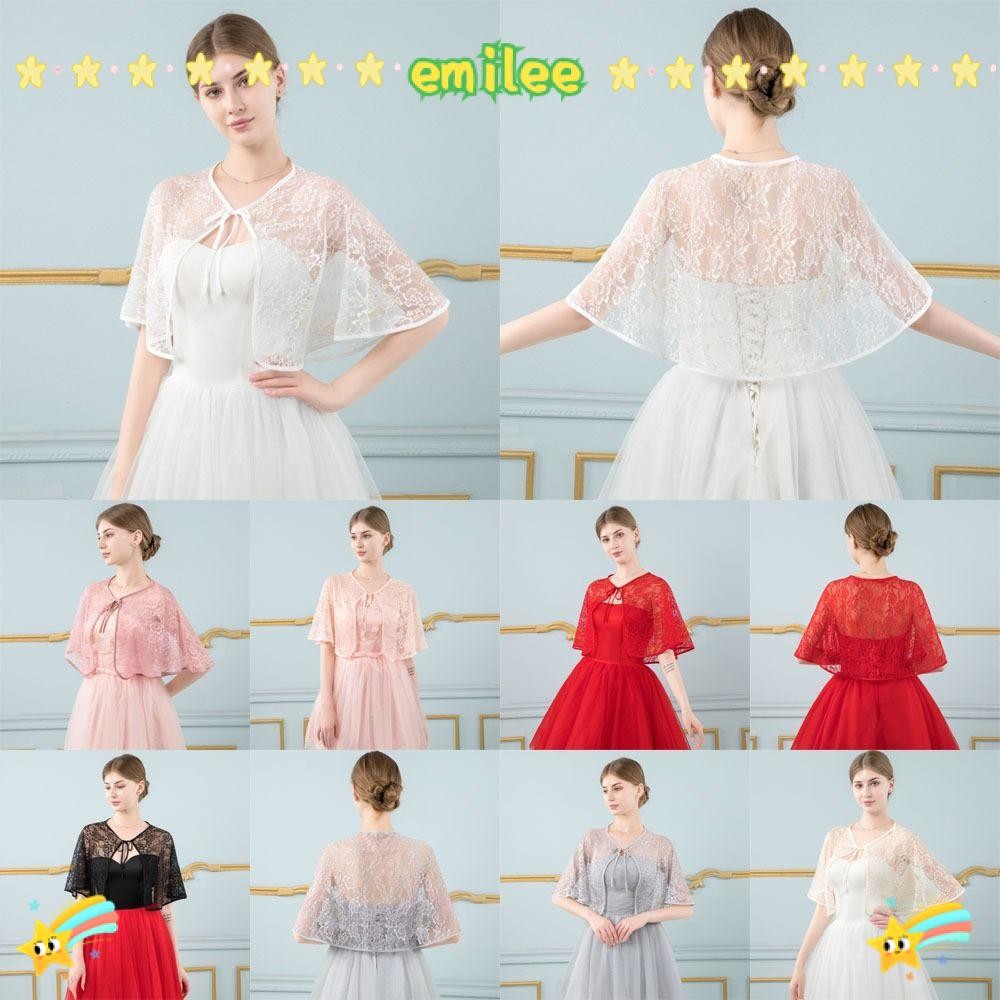 EMIL Bride Shawl Cosplay Tulle Shawl Bridal Wrap Soft Cape Wedding ...