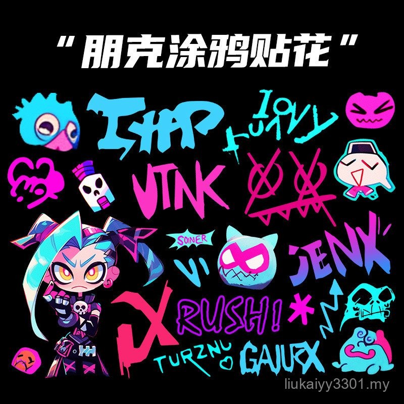 Jinx jinX Car Sticker Little Blast Joan Graffiti Dark Night Hero ...