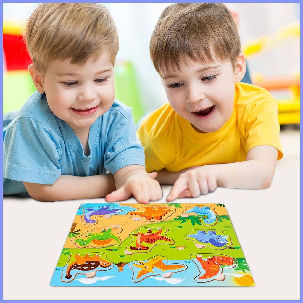 Wooden Jigsaw Puzzles For Kids Cartoon Design Wooden Toys Educational ...