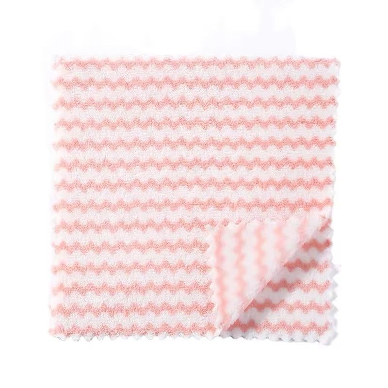 Zick-Zack Design Cloth Kitchen Cloth Thickened Strong Water Absorbent ...