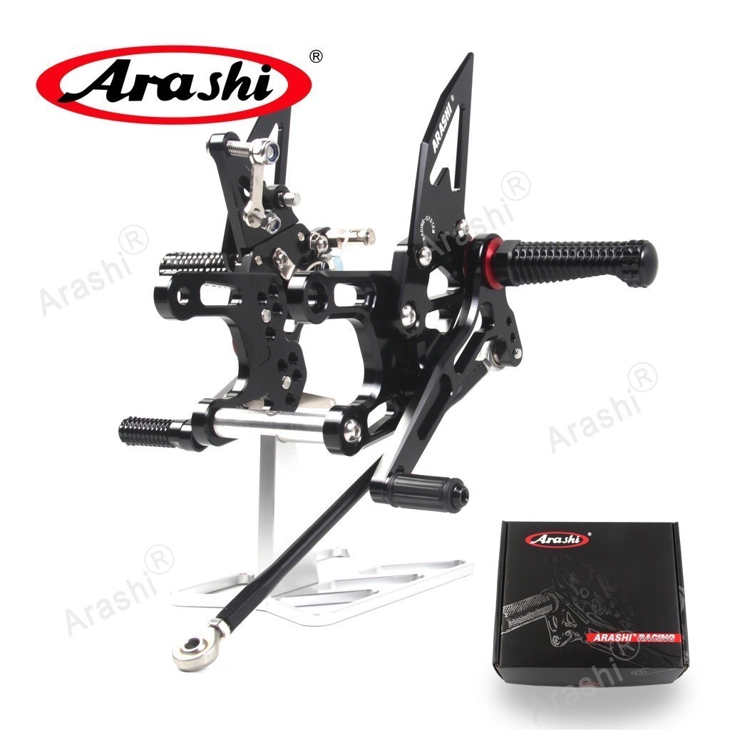 Arashi V2.0 CNC Adjustable Rearset Footrest Foot Pegs For HONDA CBR650R ...