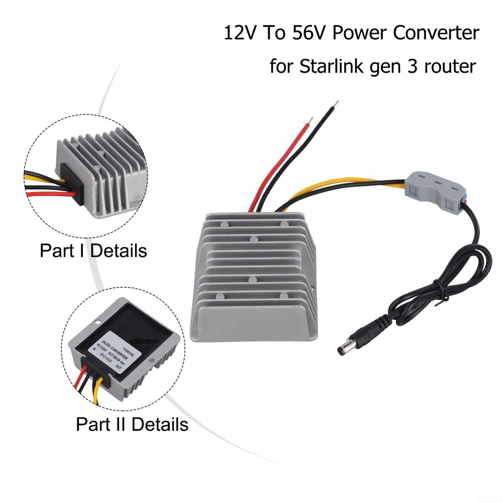 Booster 12V To 56V 3A DC Power Converter CV/CC Step Up Power Adapter ...