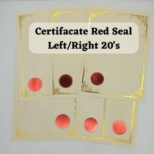 【1PACK=20 SHEET ! ! !】Lucky Star A4 Certificate Paper With Red Seal ...