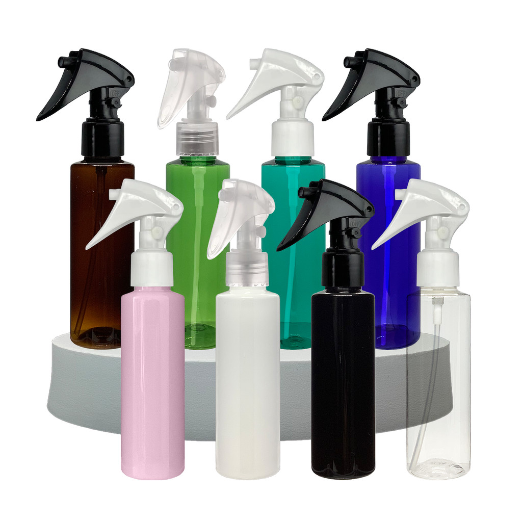 100ml TH01 24R Trigger Spray Mist Cylinder Tall PET Plastic Bottle ...