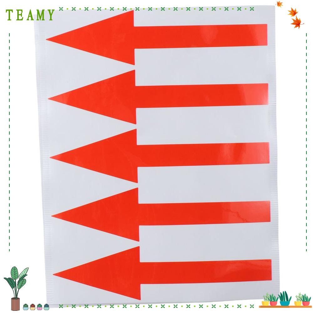 TEAMY Long Arrow Pipeline Label, PVC Adhesive Arrow Direction Indicator ...