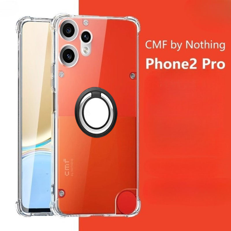For Nothing CMF Phone 2 Pro Case Magnetic Ring Holder Transparent ...
