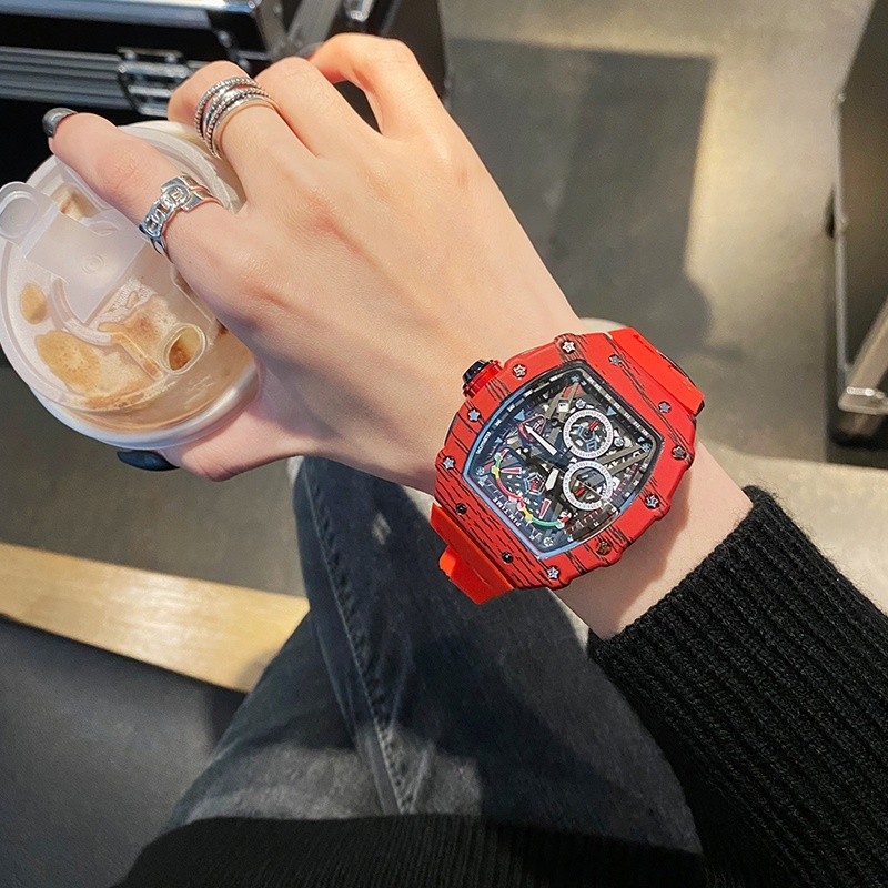 Richard Quartz Watch Men's Watch Barrel Special-Shaped Male Student ...