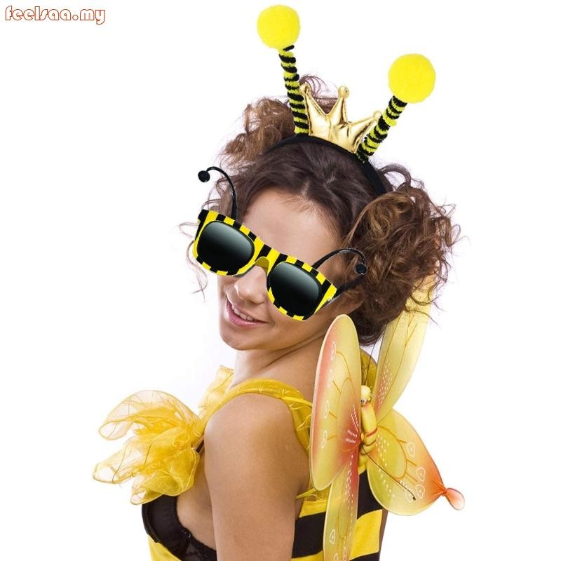 feelsaa Bee Party Costume Cosplay Accessory Bee with Tentacle Hair ...