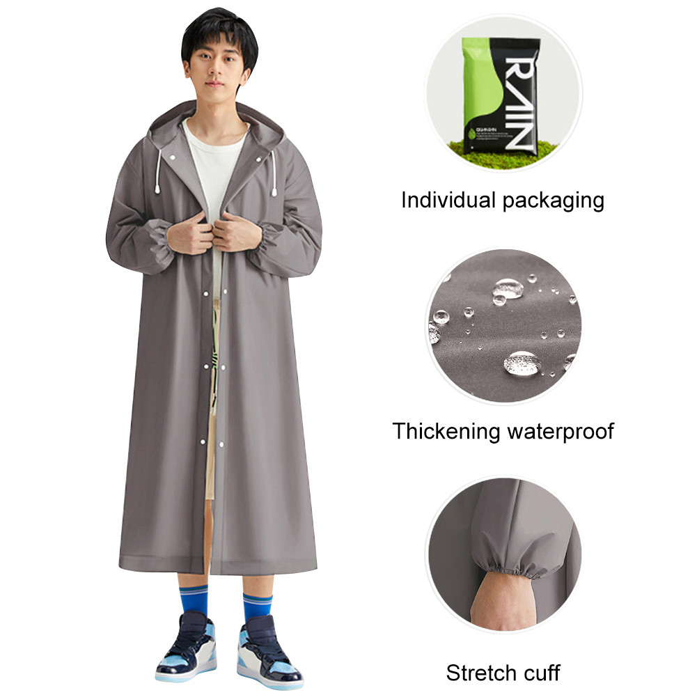One Piece Rain Coat Men Women Raincoat Camping Waterproof Rain Coat ...