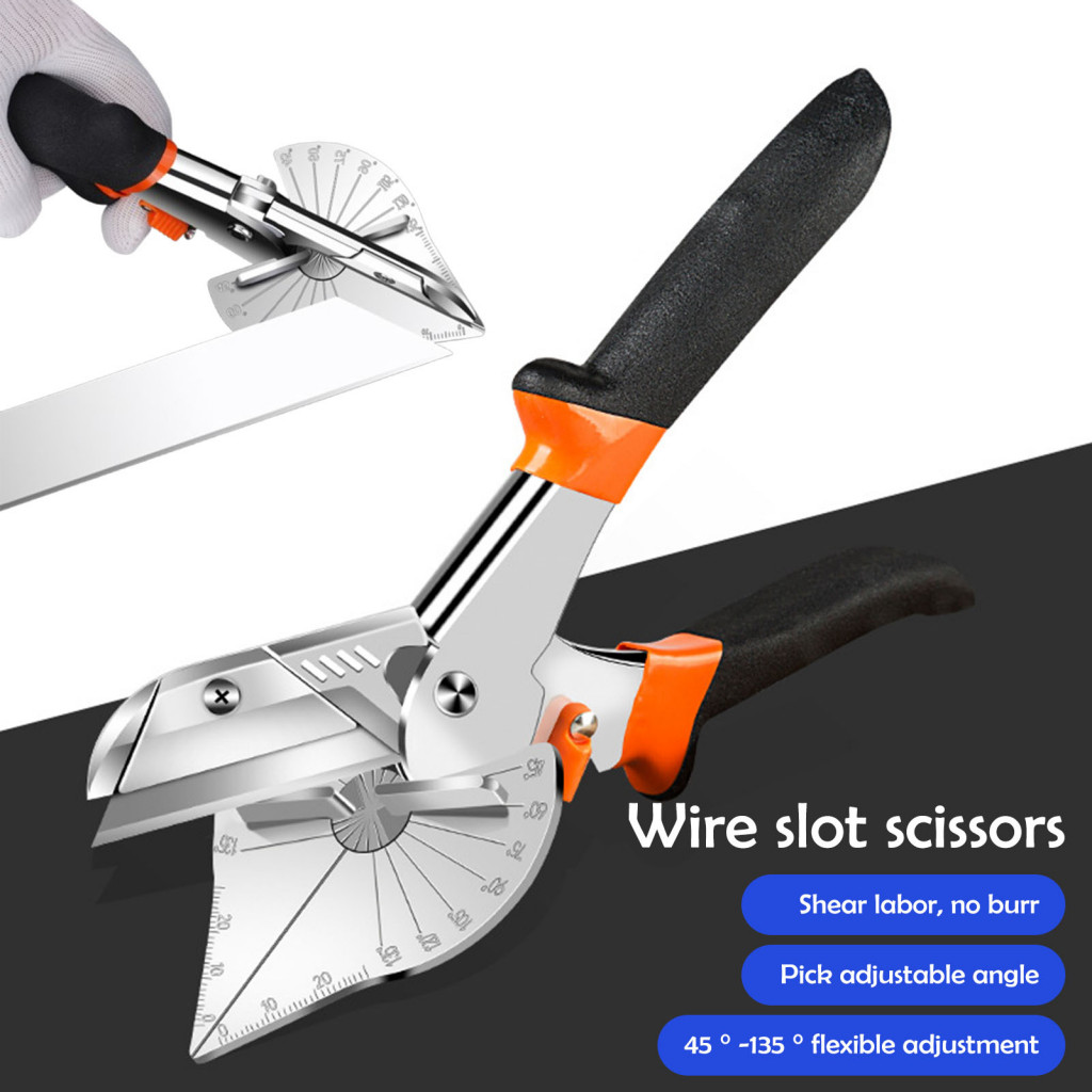 75 Degree Cutter Professional Trunking Miter Shears with Safety Lock ...
