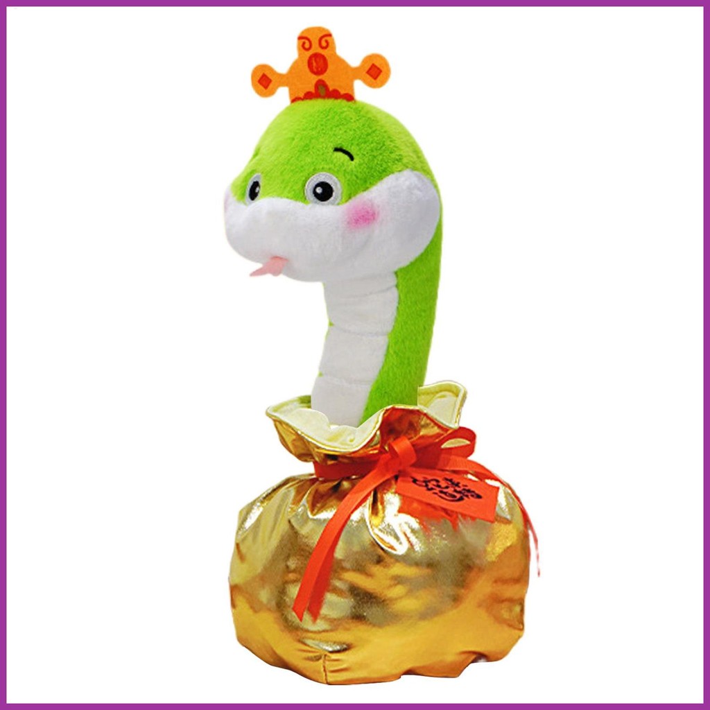 Snake Year Plush Chinese Snake Toy Cute Singing Snake Stuffed Animal ...