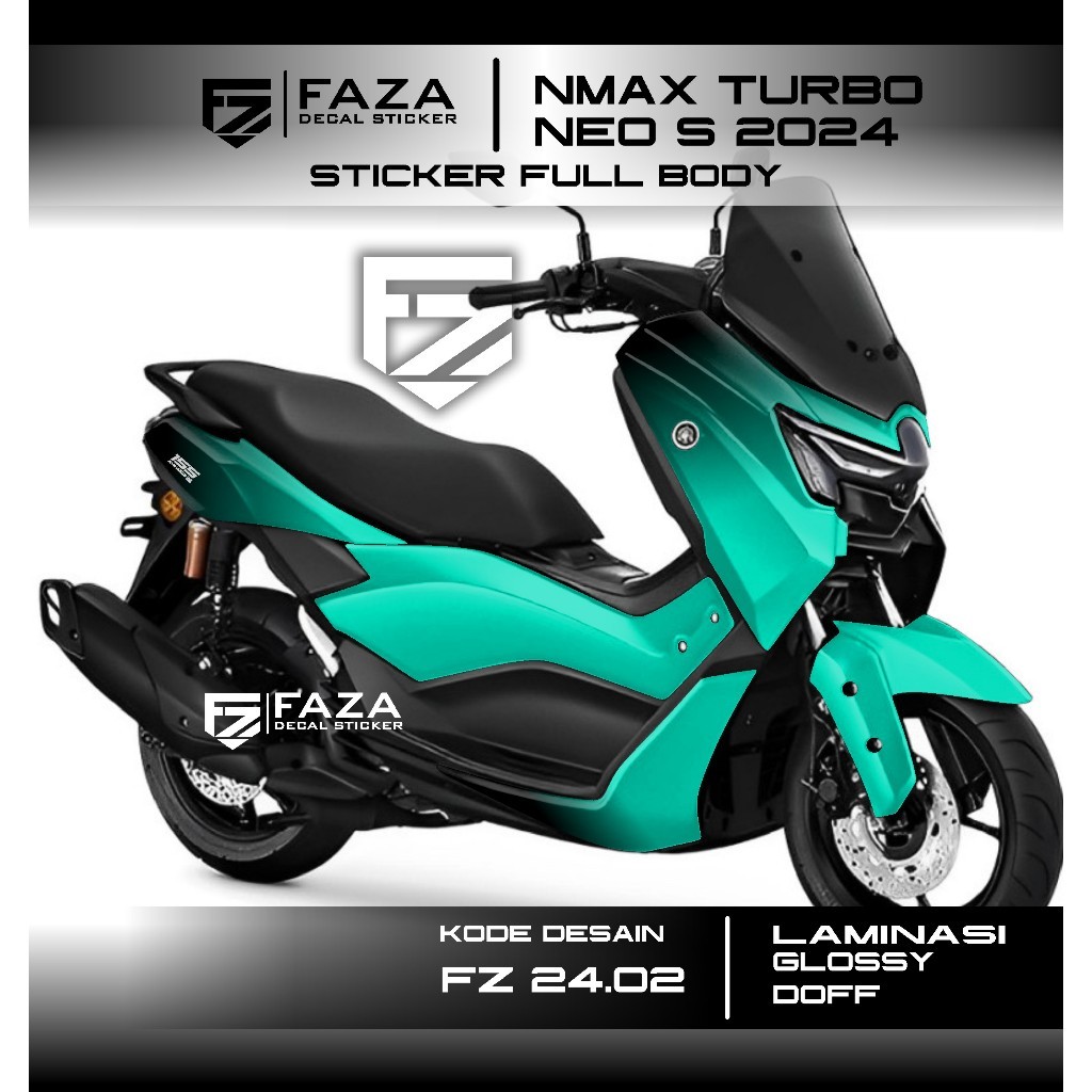 Decal STICKER NMAX TURBO 2024 FULL BODY LATEST GRADATION - STICKER ...