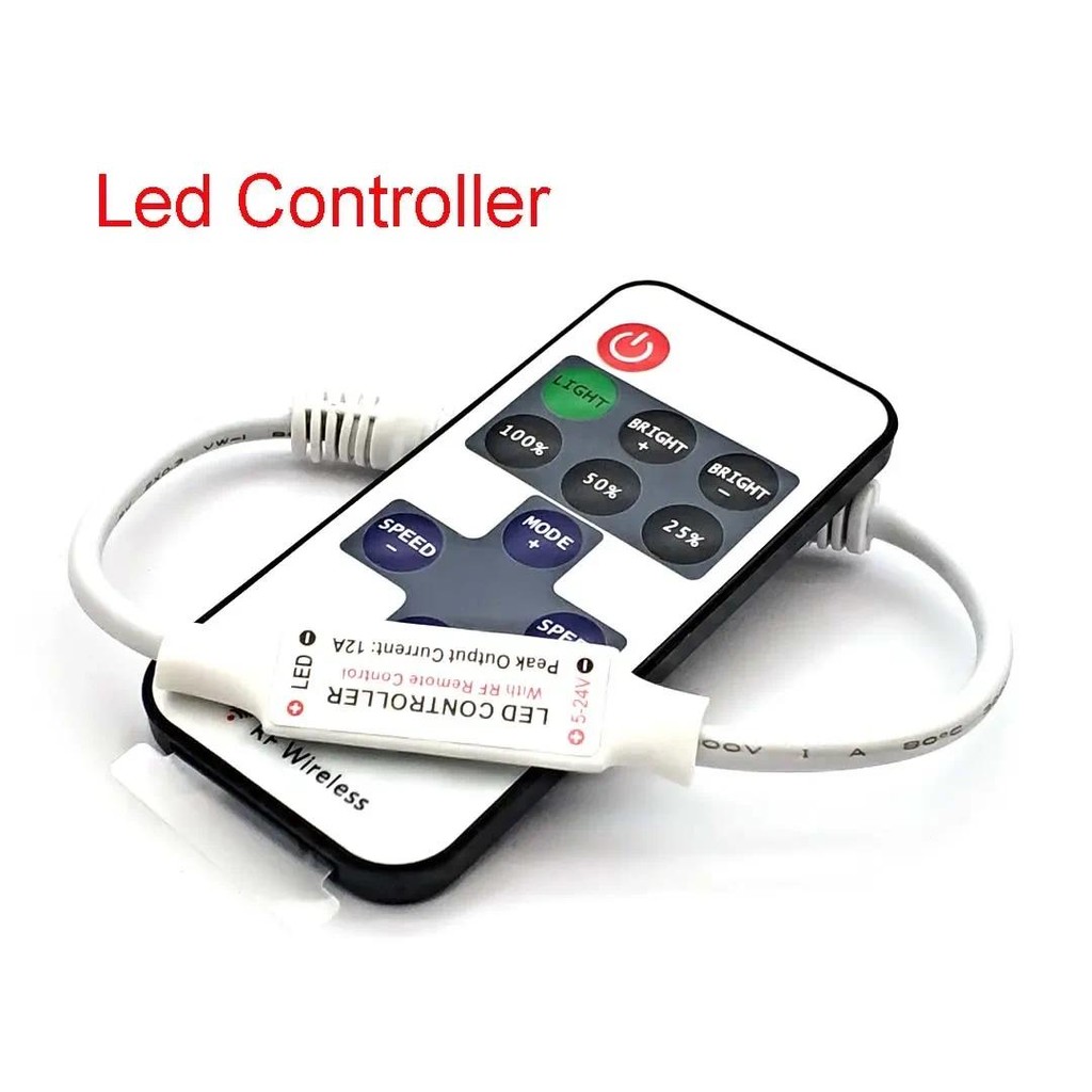 Mini DC 12V Led Controller Dimmer 6A Wireless RF Remote To Control ...