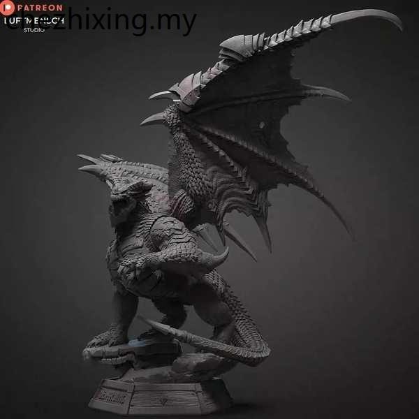 World of Warcraft Wings of Death Figure gk White Model Unpainted 3d ...