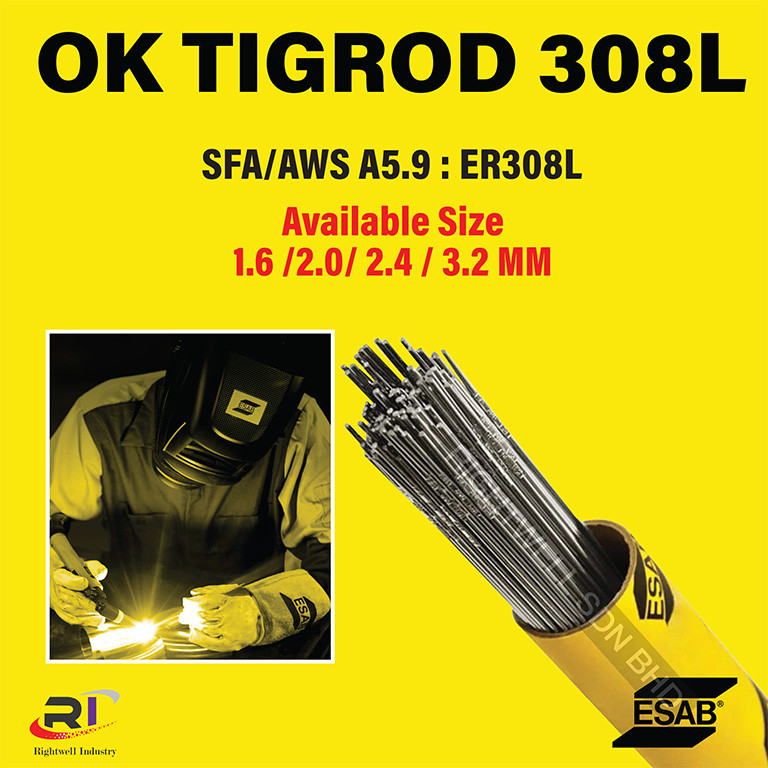 ESAB OK Tigrod 308L Stainless Steel TIG Welding Rod (5kg) | Shopee Malaysia