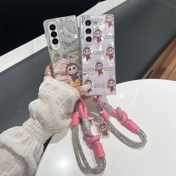 labubu casing labubu phone case labubu case Kain kain corak bulu sesuai ...