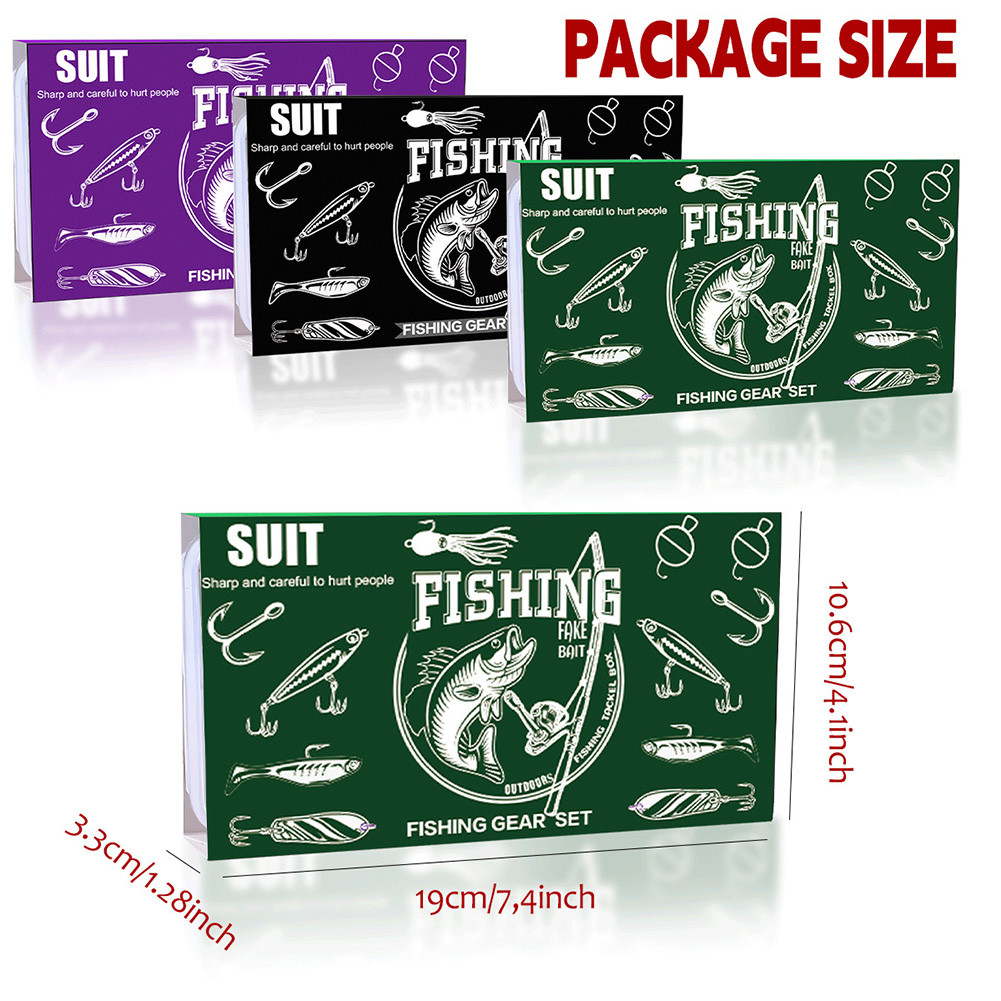Fishing Lures Kit with Jig Heads Hooks Soft Worm Bait Lures for Bass ...