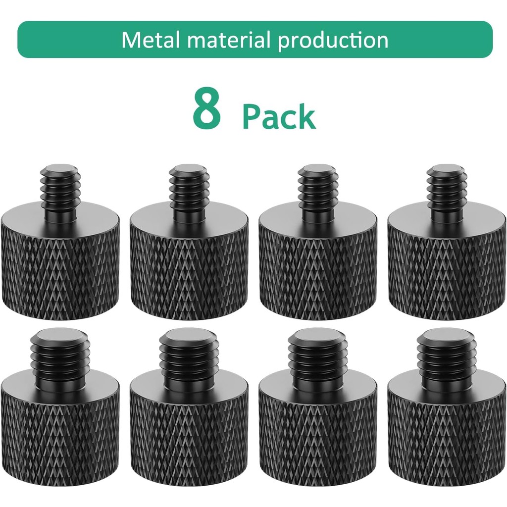 1/4 to 3/8 Adapter and 3/8 to 1/4 Adapter, Male to Female Camera Screw ...