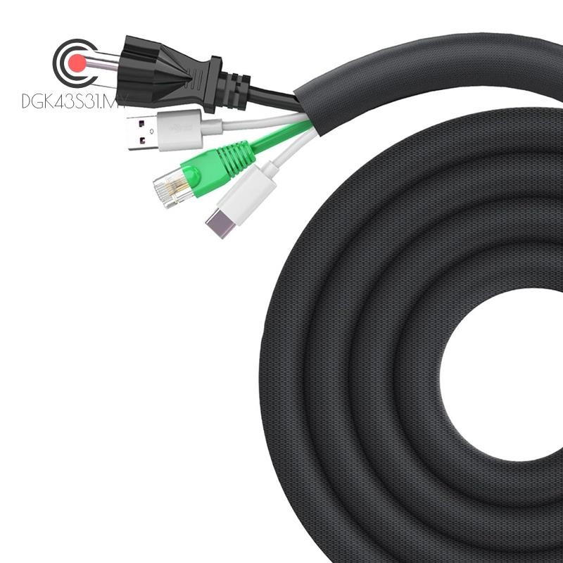 Durably Designed 10ft Cord Protector for Pets, 1/2inch Cable Sleeve ...
