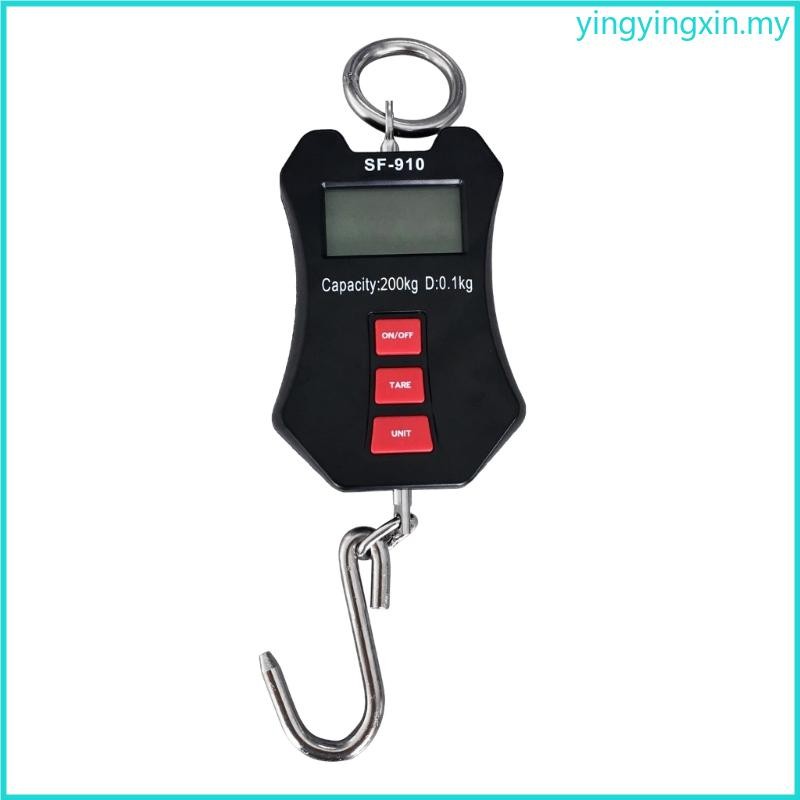 YIN Crane Scale 200kg Electronic Digital Hook Scale Mini LCD Hanging ...
