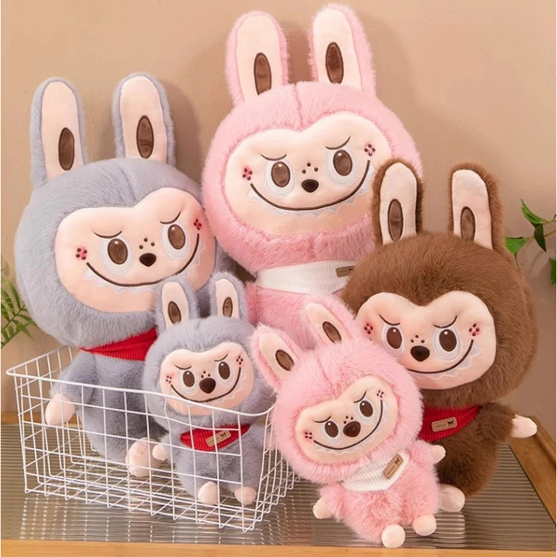 Labubu Plushie Big Labubu Doll Soft Patung Labubu Plush Toy Birthday ...