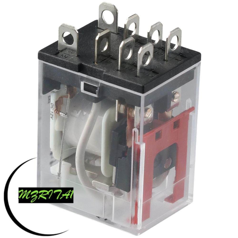 MARITA1 Electromagnetic Power Relay, 12V DC 8-Pin 10 AMP, Easy to install Relay Coil LED ...