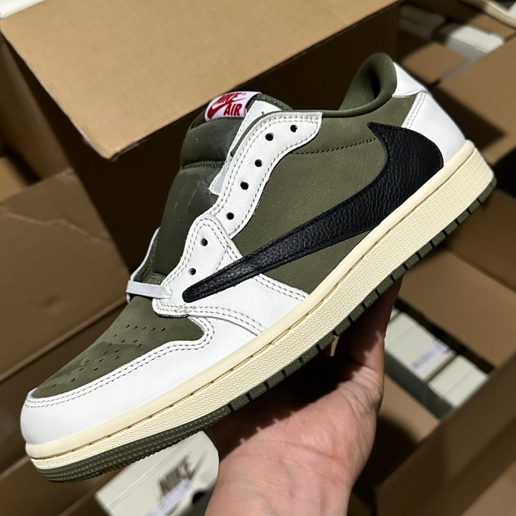 2024 [LJR 5]Travis Scott X Air Jordan 1 low OG "medium olive" AJ1 ...