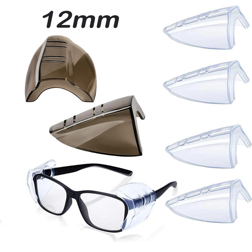 1 Pair Glasses Side Shield 12mm Transparent Flexible TPU Safety ...