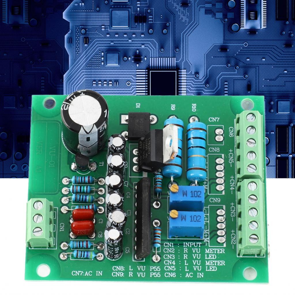 Supergoodsales AC 12V Stereo VU Meter Driver Board Amplifier DB Audio ...
