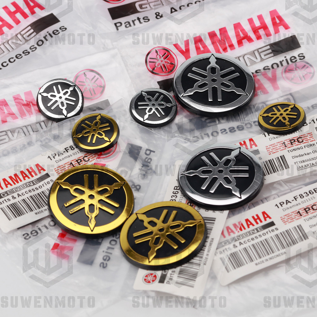 2 BESAR 2 KECIL Yamaha Emblem Sticker Logo Set 100% Original Y15 ZR Y15 ...