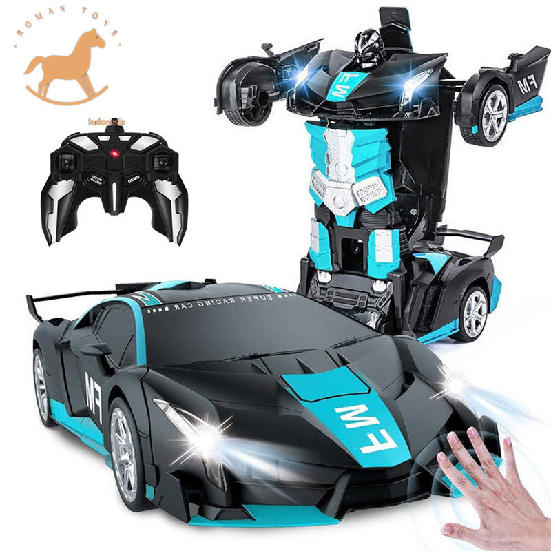 Children's Toy Remote Control Rc Transforming Robot 1:14 Gesture ...