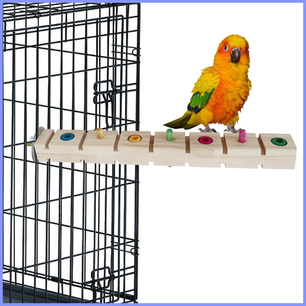 Parrot Perch Stand Wooden Bird Play Stand Wood Multi-purpose Bird ...
