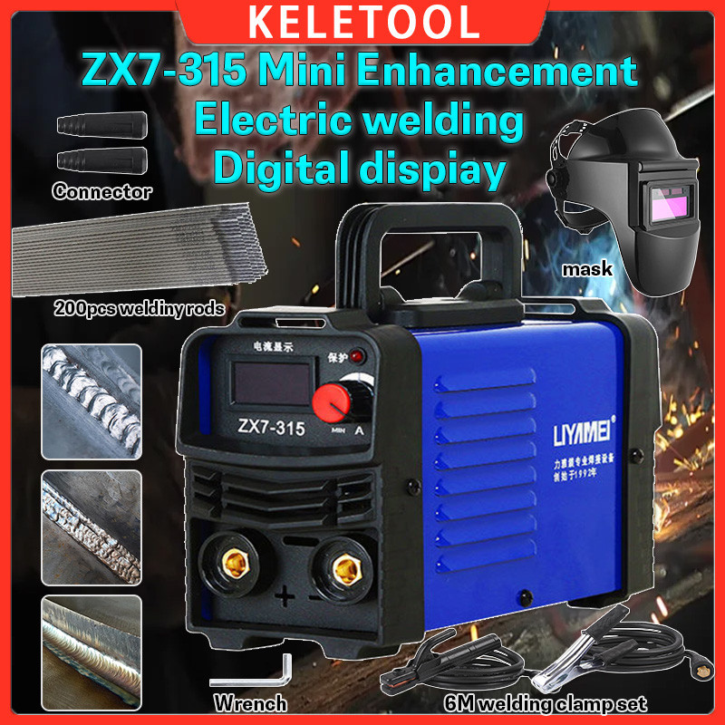 Portable ZX7-315 Electric Welding Machine Digital Mini Display IGBT Inverter ARC Welder Rod Weld ...
