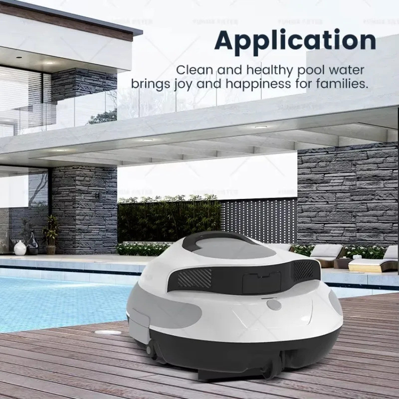 Latest Cordless Automatic Swim Pool Cleaning Robot Electric Pool ...