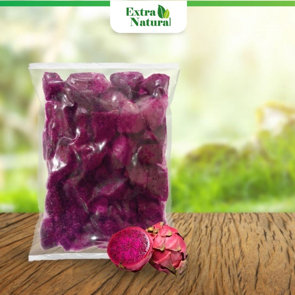 Frozen Red Dragon Fruit Chunk [Buah Naga] 1kg (Please read description ...