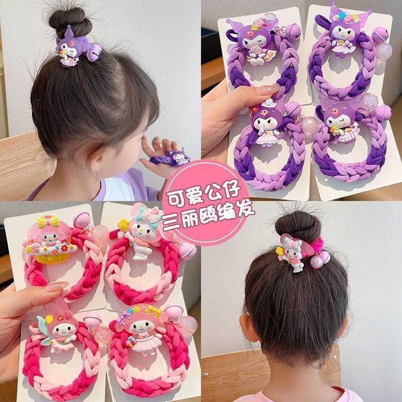 Ikat Rambut Kuromi Melody Bell Hairband Cute Cartoon Elastic Hair Tie ...