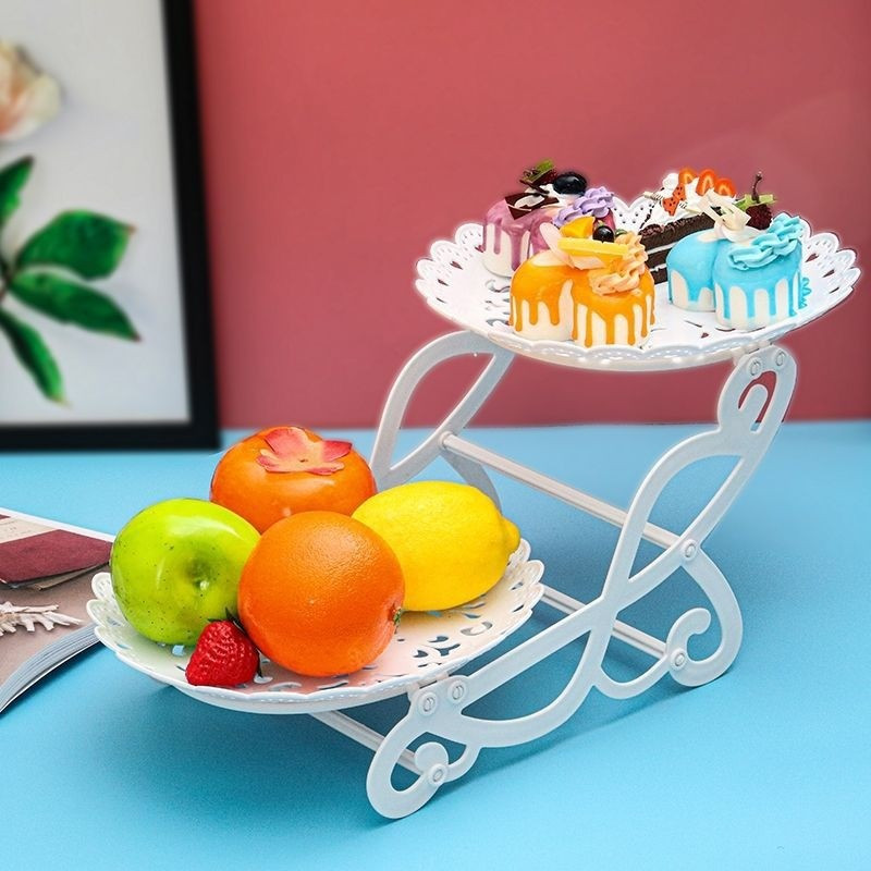 Dessert Table Birthday Cake Display Stand Plastic Multi-layer Dessert ...