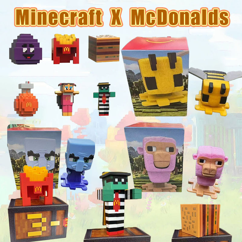 Minecraft McDonalds Action Figure Minecraft Zombie Hamburgla Movable ...