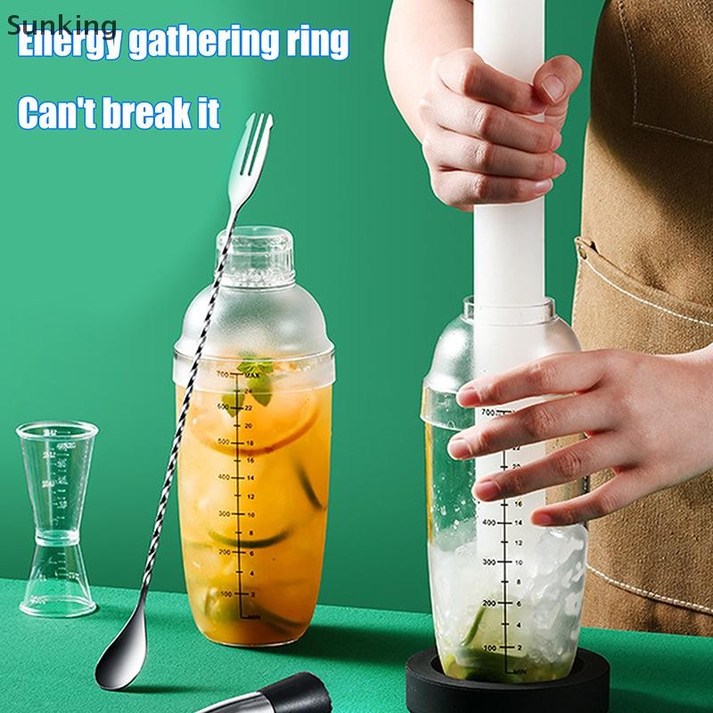 Sunking PC Resin Cocktail Shaker Martini Hand Shaker Cup With Scales ...