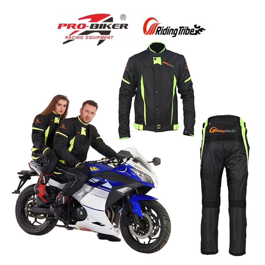 ProBiker Riding Tribe Motorcycle Riding Safety Apparel with Reflective ...