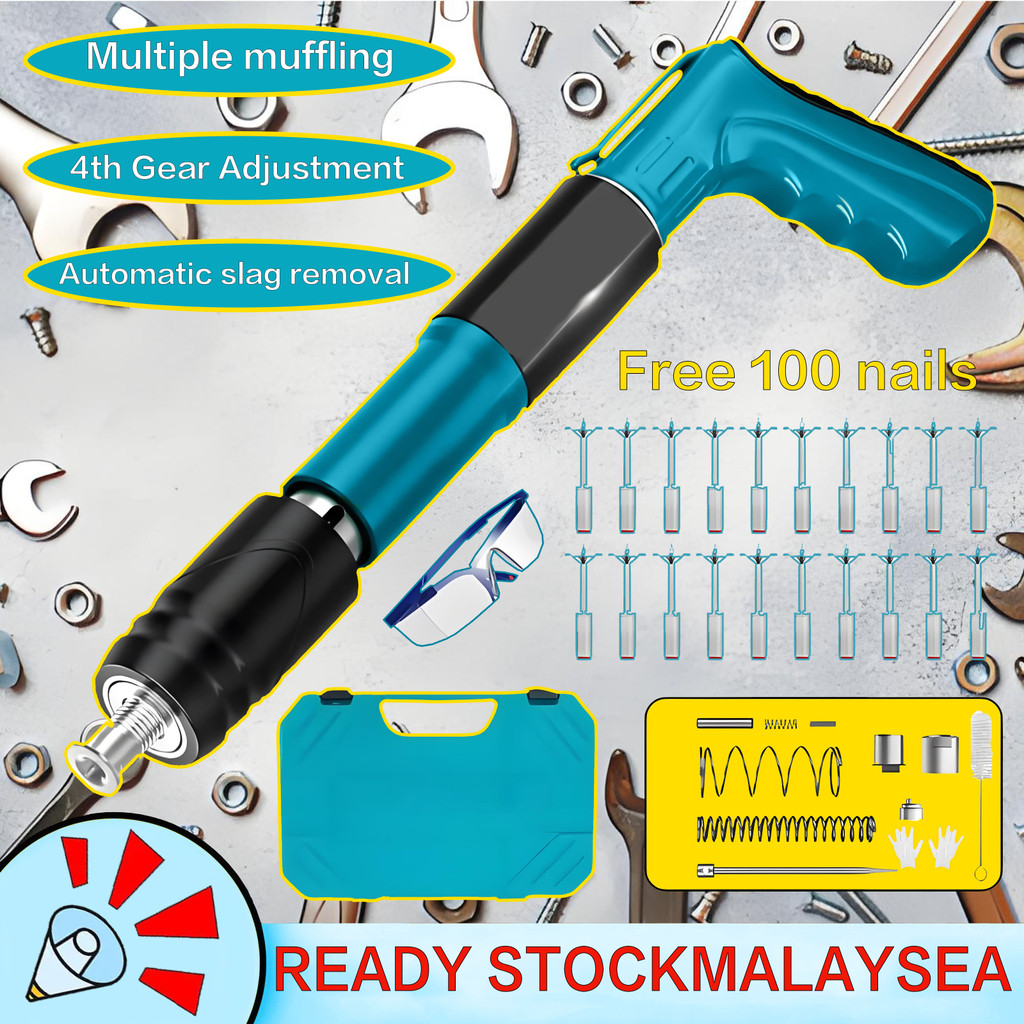 nail gun manual steel nail gun concrete steel pipe clamp rivet gun nail ...
