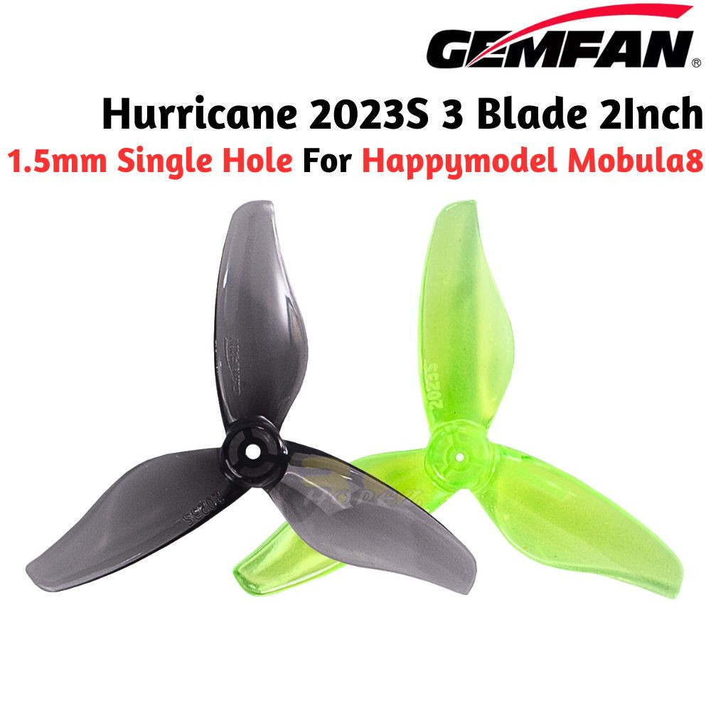 Gemfan Hurricane 2023S 3-Blade 2Inch 1.5mm Single Hole Propeller for ...