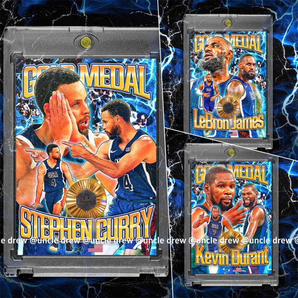 Drew Paris Gold Medal Curry Durant James 2024 Olympics Dream Team ...
